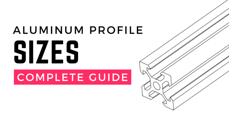 What are the sizes of aluminum extrusion profiles? - Bitfab Parts